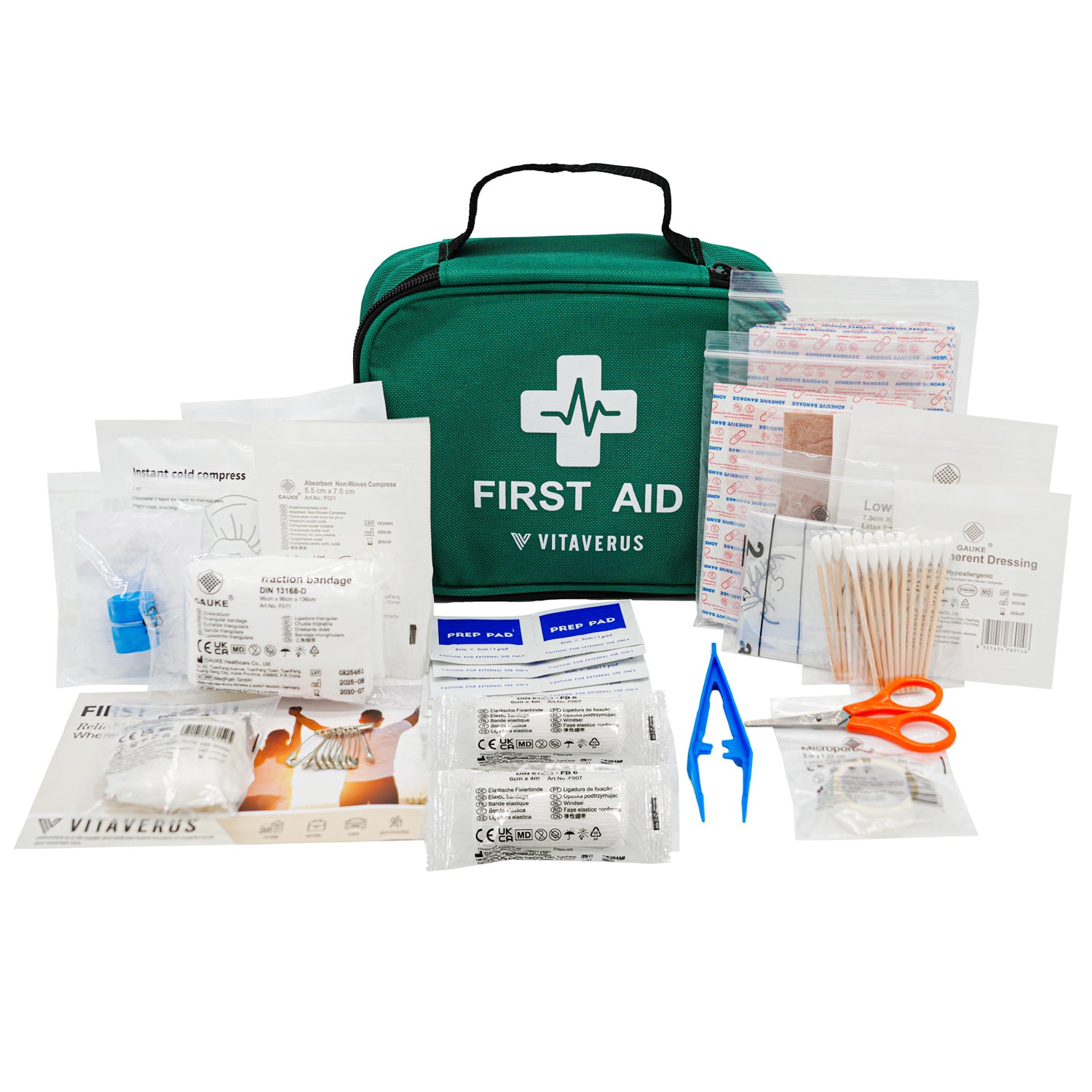 Vitaverus 200 PCS First Aid Kit | Compact & Essential Emergency Kit ...