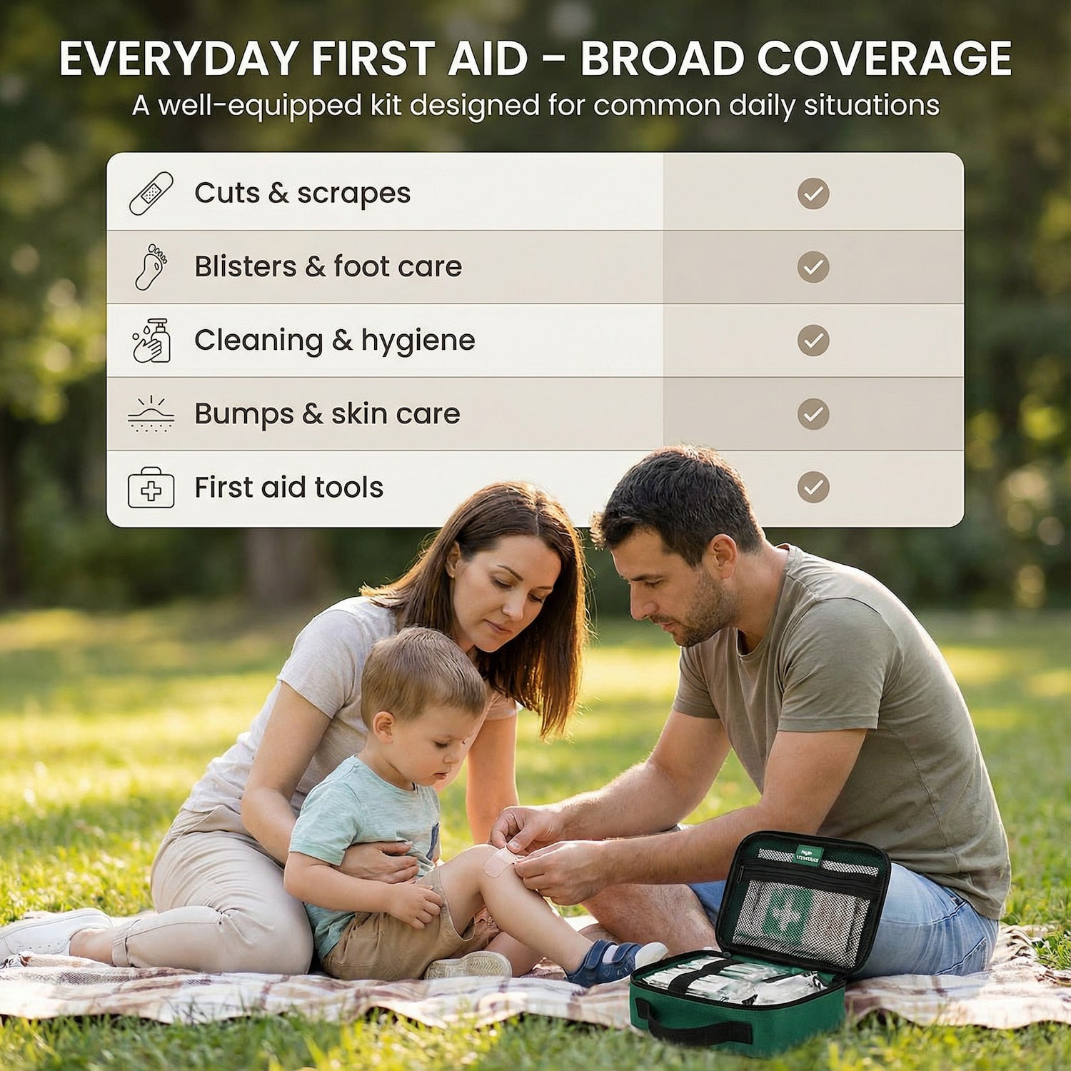 Vitaverus 200 PCS First Aid Kit | Compact & Essential Emergency Kit ...